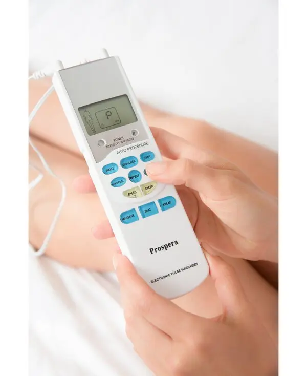 PROSPERA Electronic Pulse Massager - White