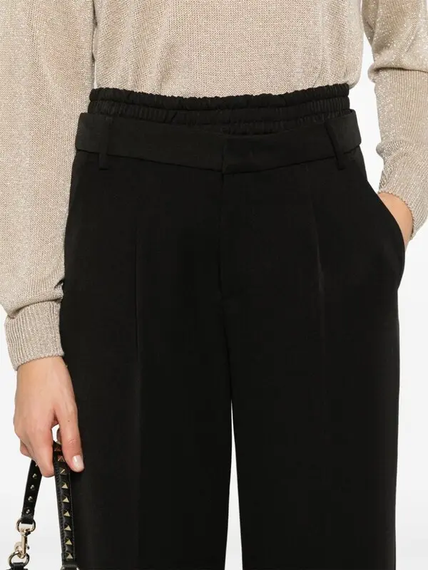 Liu Jo Layered-effect Straight-leg Trousers