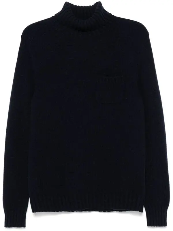 Fedeli Turtleneck Sweater - Blue