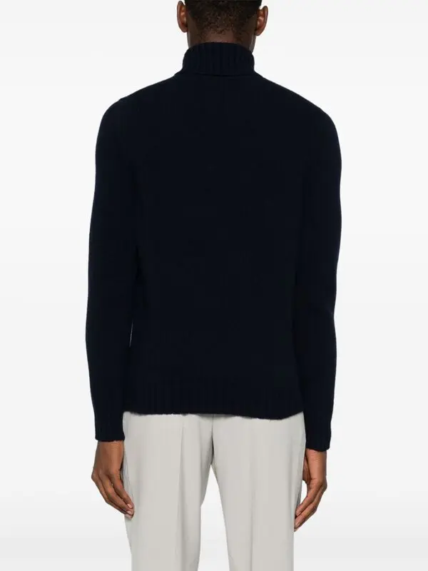 Fedeli Turtleneck Sweater - Blue