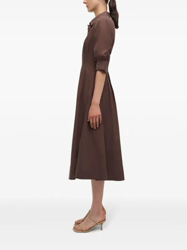 Simkhai Jazz Shirt Dress - Brown