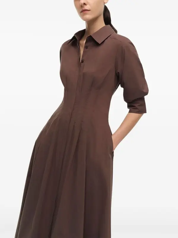 Simkhai Jazz Shirt Dress - Brown