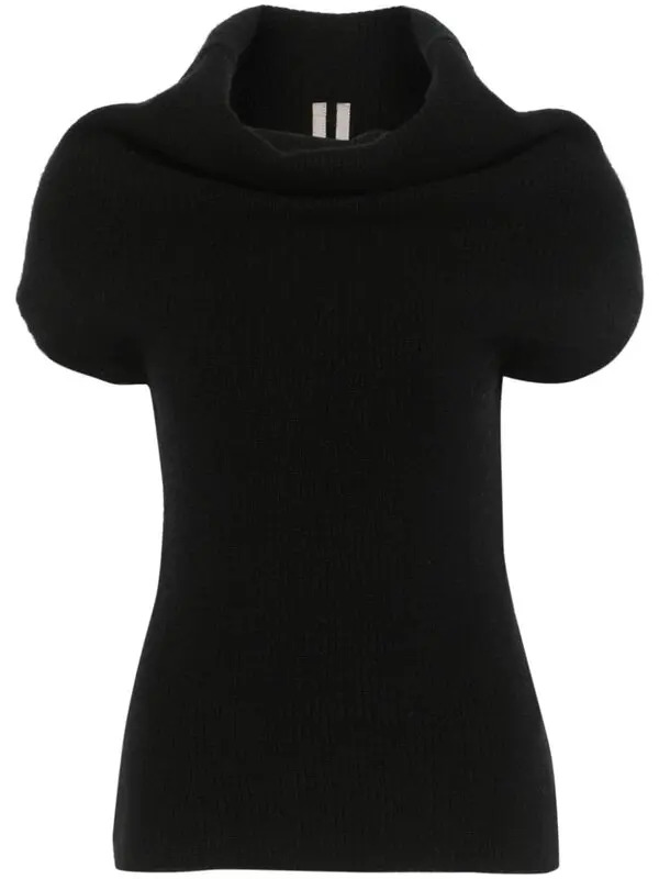 Rick Owens Sl Crater Knitted Top - Black