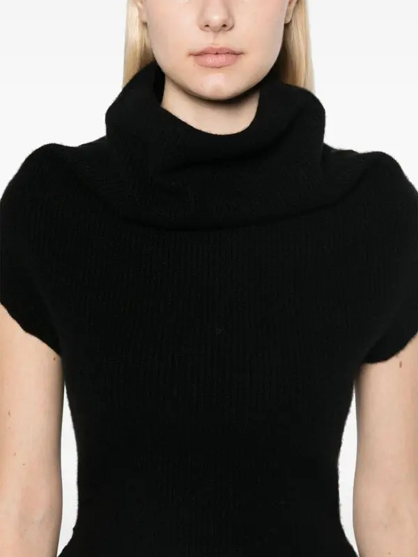 Rick Owens Sl Crater Knitted Top - Black