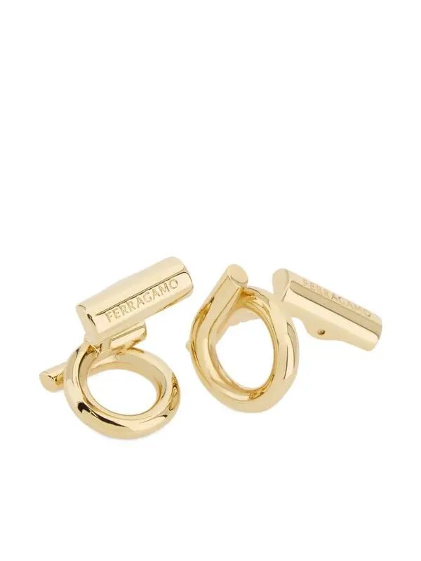 FERRAGAMO Gancini Cufflinks - Gold