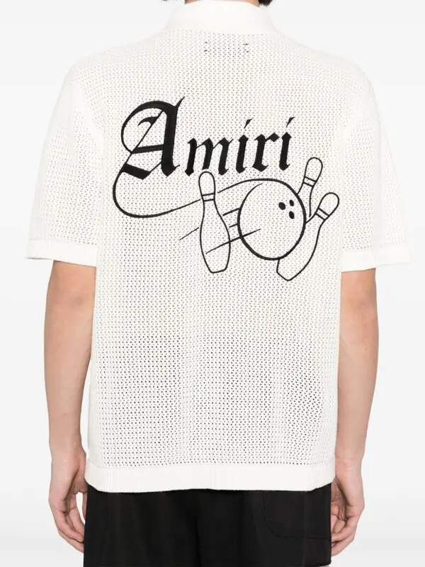 Amiri Bowling Crochet Polo Shirt