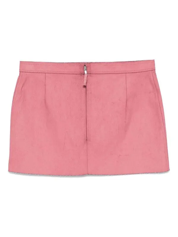 Rick Owens Coated-finish Mini Skirt