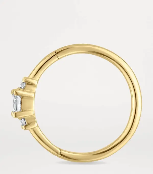 MARIA TASH Diamond Princess Single Hoop Earring