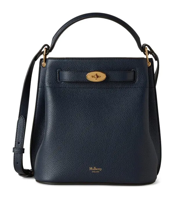 Mulberry Leather Islington Bucket Bag - Blue