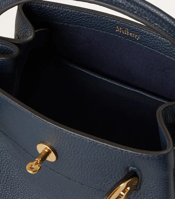 Mulberry Leather Islington Bucket Bag - Blue