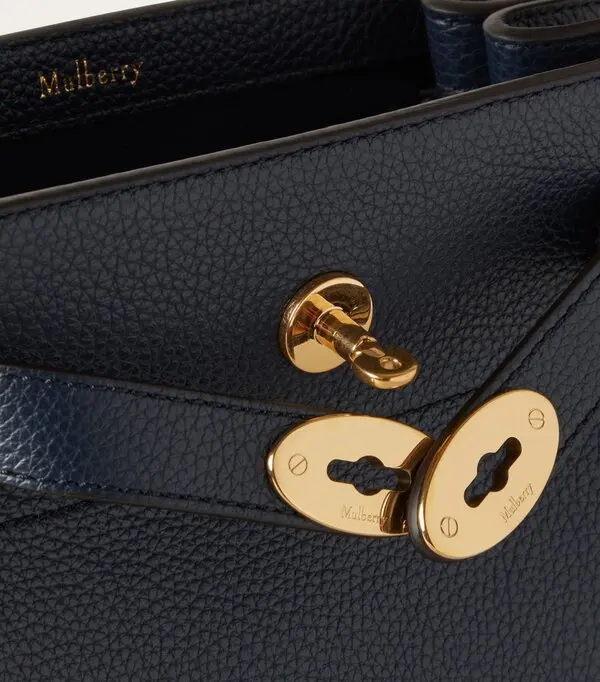 Mulberry Leather Islington Bucket Bag - Blue