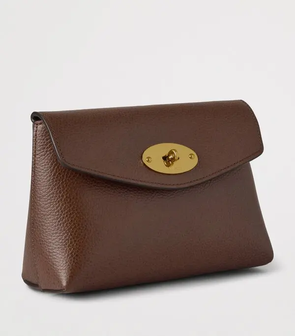 Mulberry Leather Darley Cosmetic Pouch - Brown