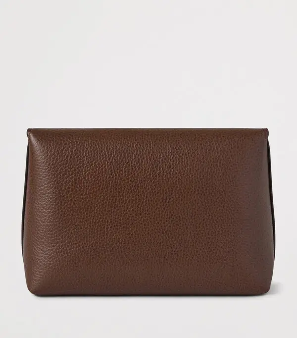 Mulberry Leather Darley Cosmetic Pouch - Brown