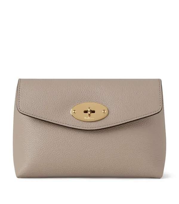 Mulberry Leather Darley Cosmetic Pouch - Neutral