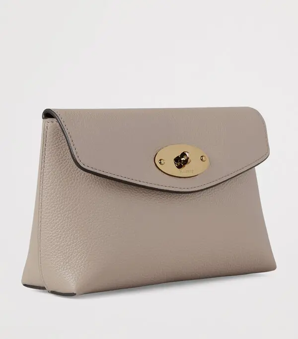 Mulberry Leather Darley Cosmetic Pouch - Neutral