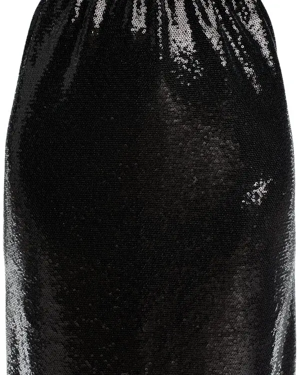 Misook Sequined One Shoulder Midi Dress