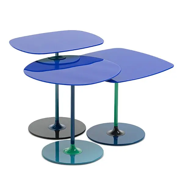 KARTELL Thierry Side Table, Set Of 3 - Blue