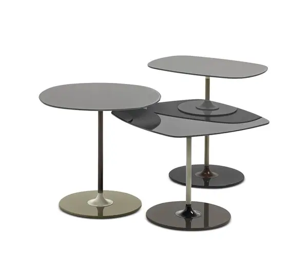 KARTELL Thierry Side Table, Set Of 3 - Gray