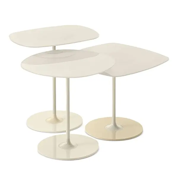 KARTELL Thierry Side Table, Set Of 3 - White