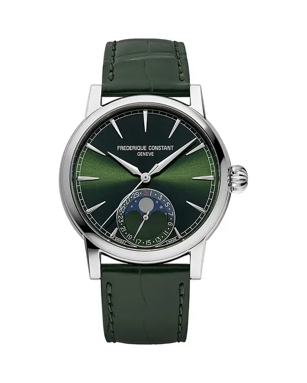 FREDERIQUE CONSTANT Classic Moonphase Date Manufacture Watch, 40mm - Green/green