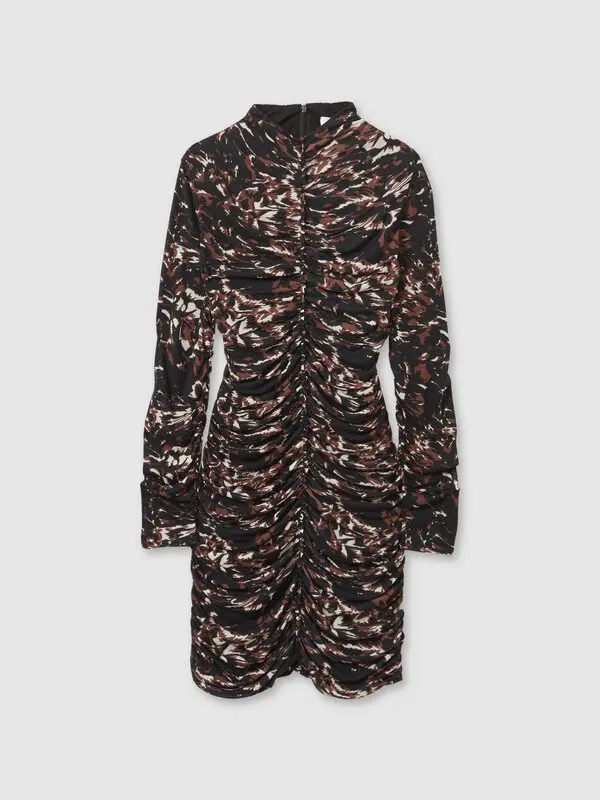 REISS Carolina Ruched Midi Dress