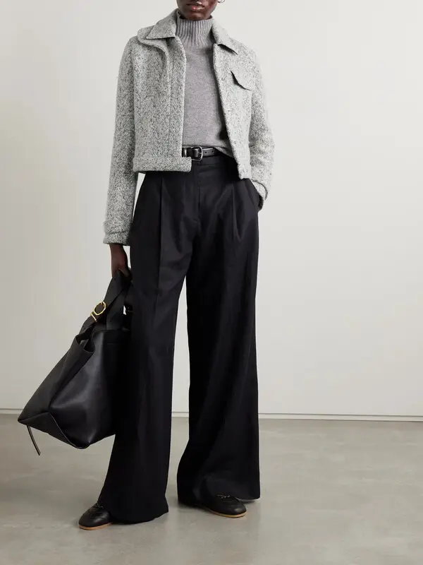 Proenza Schouler Rivers Bouclé-tweed Jacket - Gray