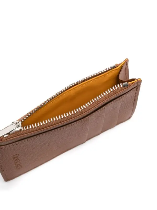 DOUCAL'S Leather Card Holder - Brown
