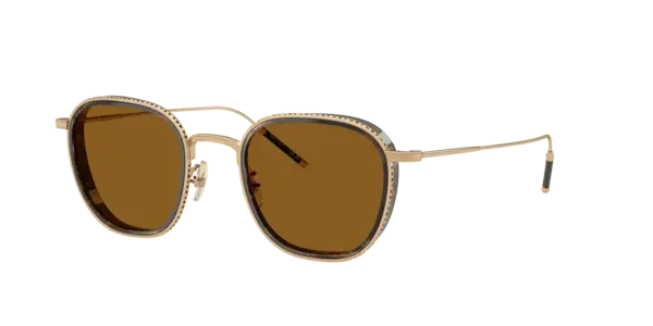 Oliver Spencer Gold Plated Sunglasses - True Brown