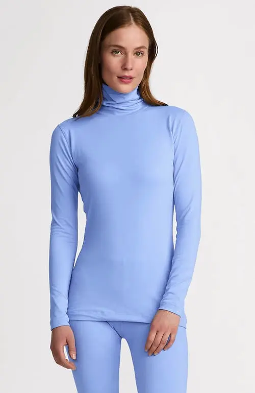 LANDS' END Thermaskin™ Heat Turtleneck Baselayer Top - Clear Blue Sky