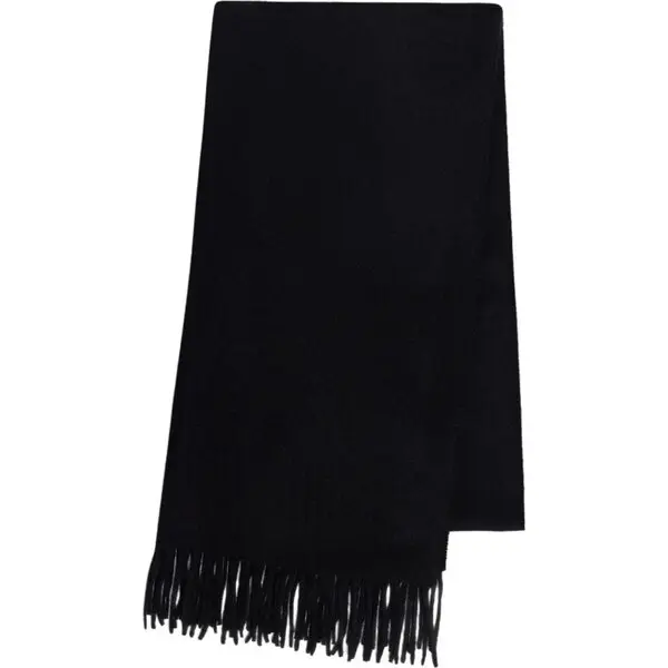 Sandro Wool And Cashmere Scarf - Black