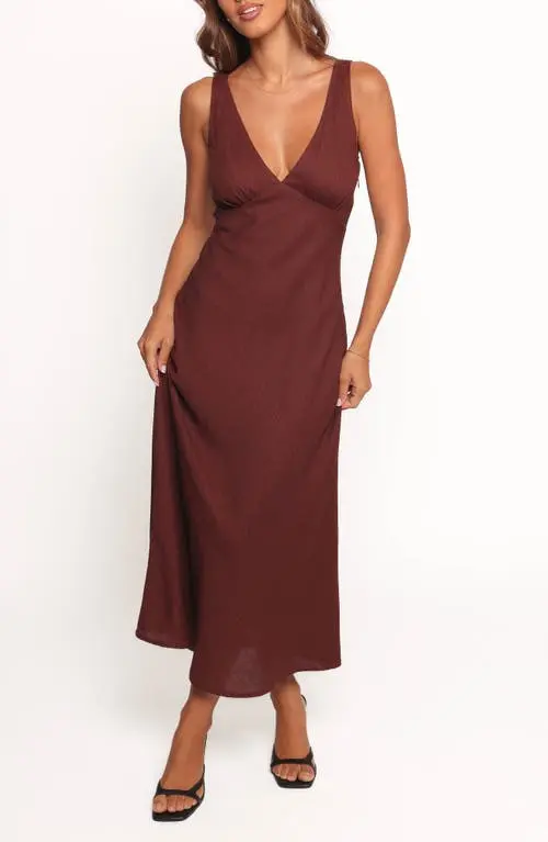 PETAL & PUP Shyla Cotton Dress - Brown