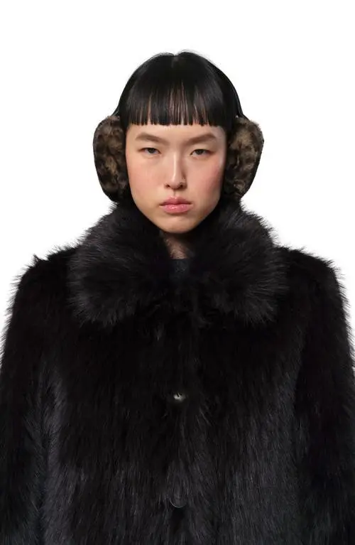 Apparis Esme Leopard Faux Fur Earmuffs - Dark Leopard