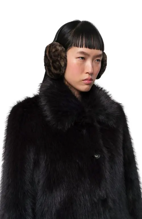 Apparis Esme Leopard Faux Fur Earmuffs - Dark Leopard