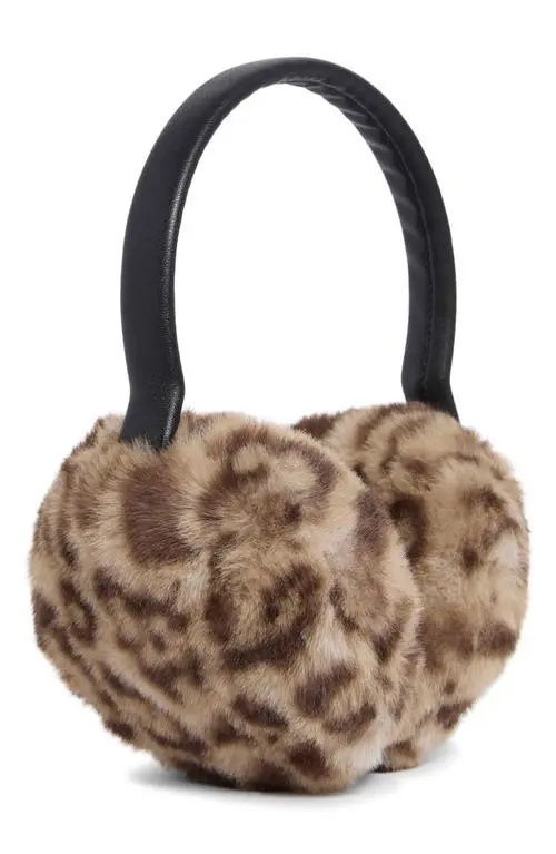Apparis Esme Leopard Faux Fur Earmuffs - Light Leopard