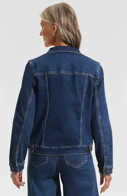 LANDS' END Denim Trucker Jacket - Crawford Wash