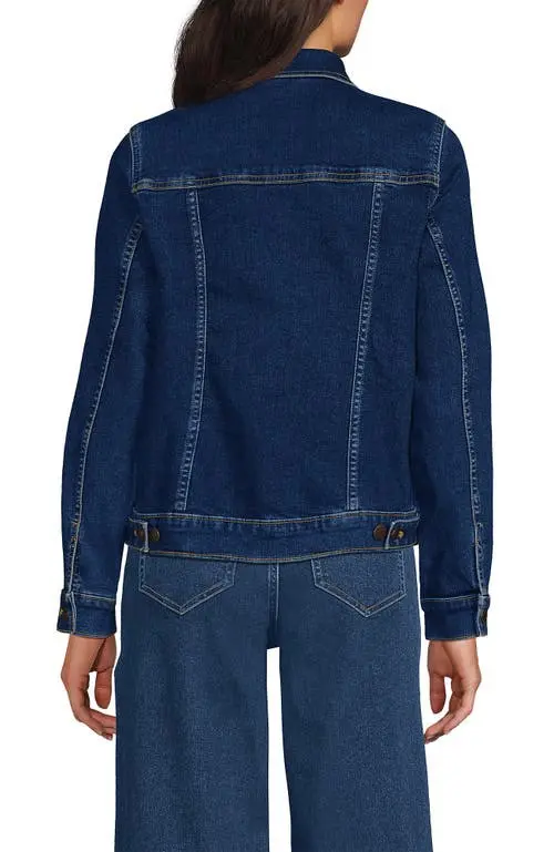 LANDS' END Denim Trucker Jacket - Crawford Wash