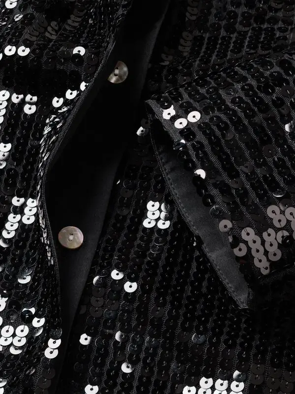 PETITE PLUME Sequined Cotton Pajamas