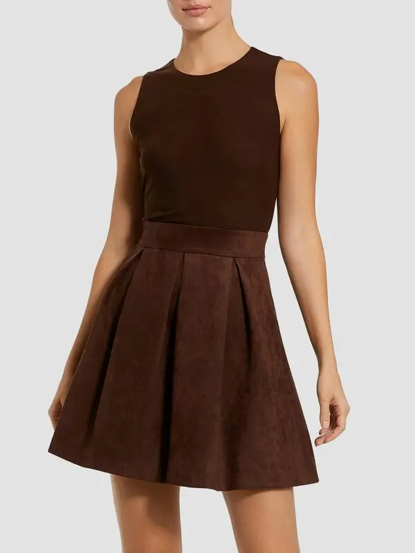Mac Duggal Mix Media A-line Minidress