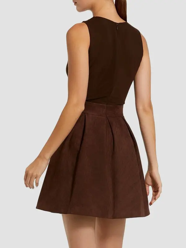 Mac Duggal Mix Media A-line Minidress
