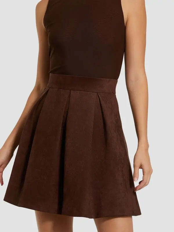 Mac Duggal Mix Media A-line Minidress