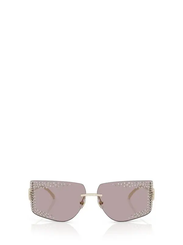 JIMMY CHOO Mascherina Sunglasses - Gold