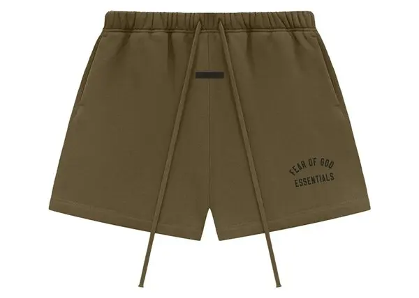 Fear Of God Essentials Fleece Soccer Short - Olive