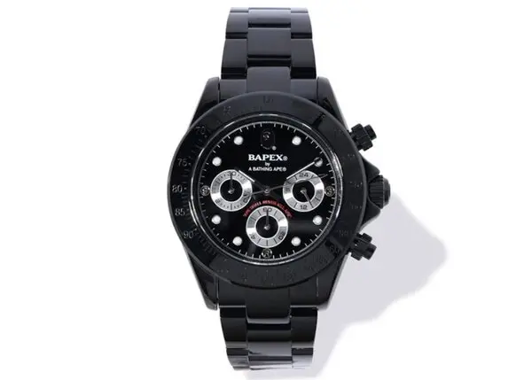 A BATHING APE Type 3 Bapex Watch - Black