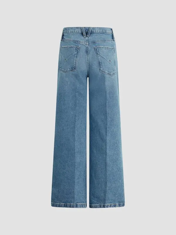 Hudson Jeans Jodie High-rise Wide-leg Jeans - Goddess