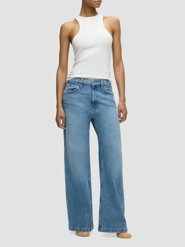Hudson Jeans Jodie High-rise Wide-leg Jeans - Goddess