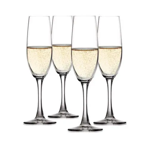 SPIEGELAU Wine Lovers Champagne Flute Glass Set Of 4 - Clear