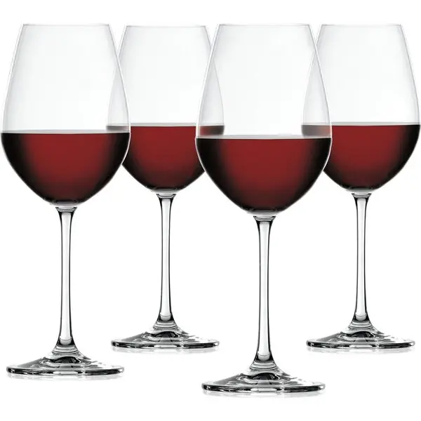 SPIEGELAU Salute Red Wine Glass Set Of 4 - Clear