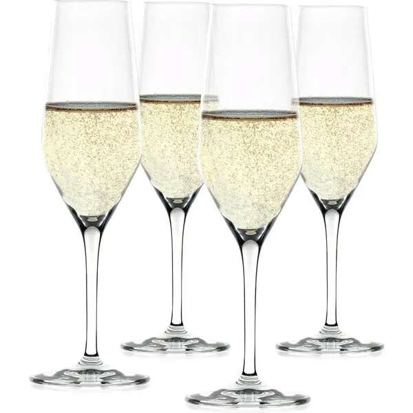 SPIEGELAU Style Champagne Flute Glass Set Of 4 - Clear