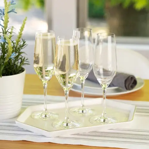SPIEGELAU Style Champagne Flute Glass Set Of 4