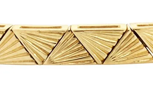 Bony Levy 14k Gold Pyramid Flexible Bracelet